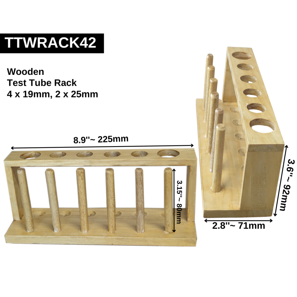 Test Tube Rack, Wooden